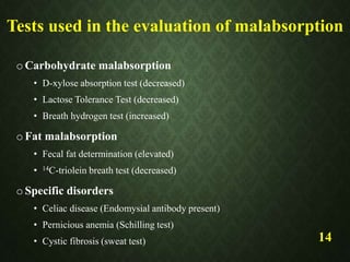 Clinical features and diagnosis of malabsorption | PPTX | Digestive ...