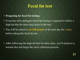 Clinical features and diagnosis of malabsorption | PPTX