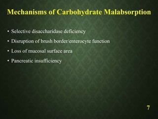 Clinical features and diagnosis of malabsorption | PPTX