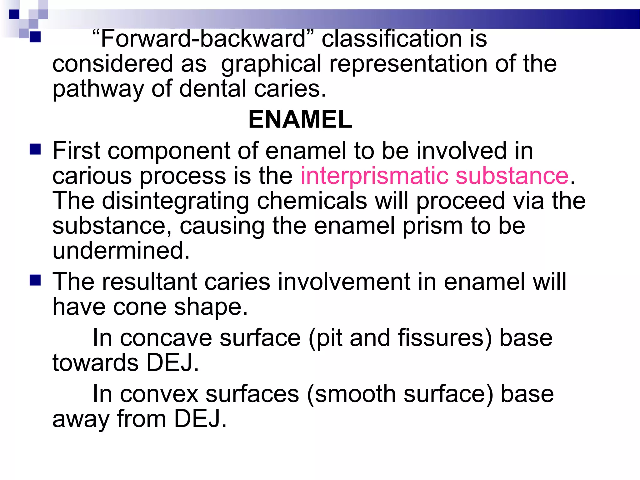 Clinical features and histopathology of dental caries | PPT