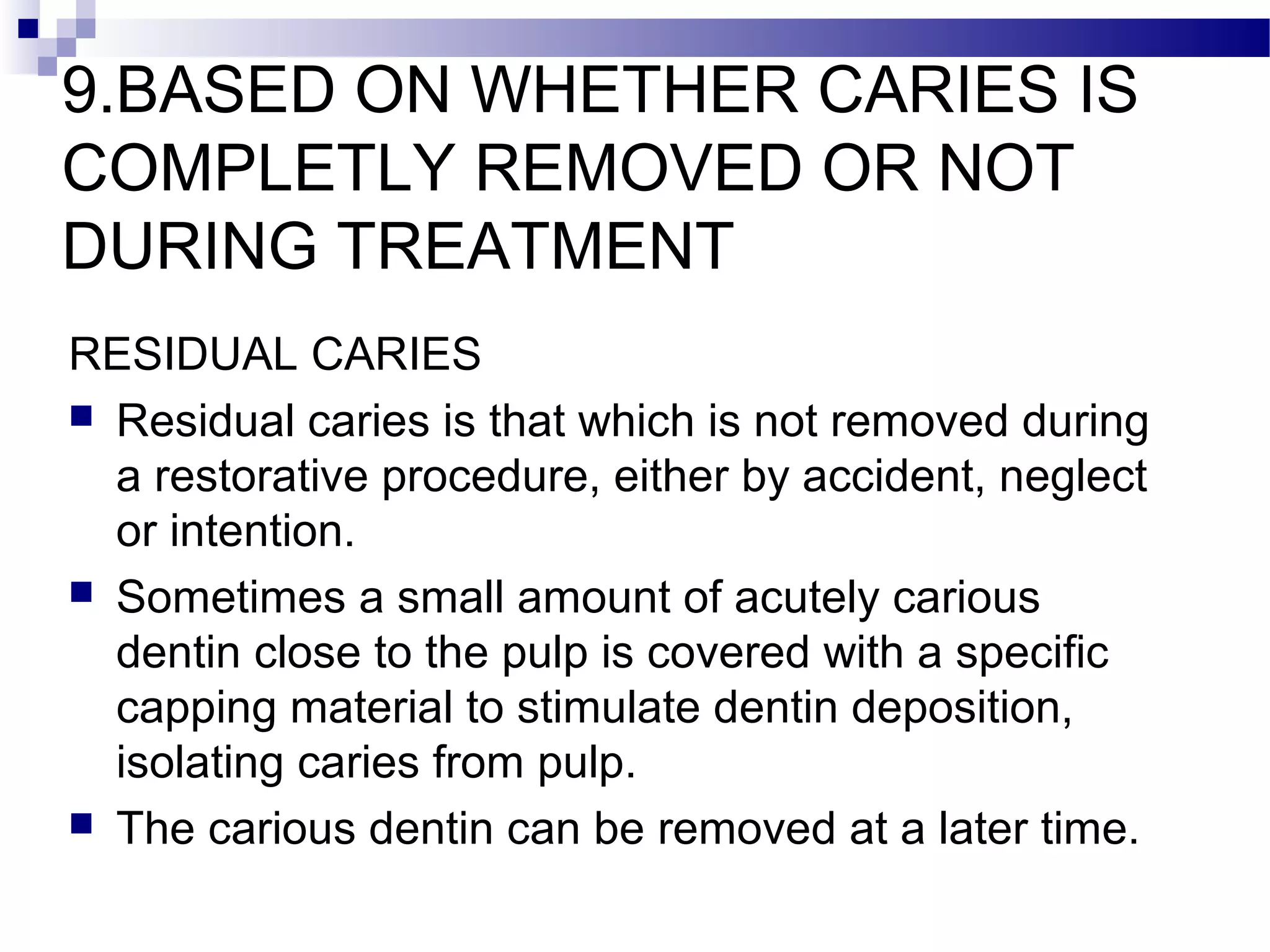 Clinical features and histopathology of dental caries | PPT