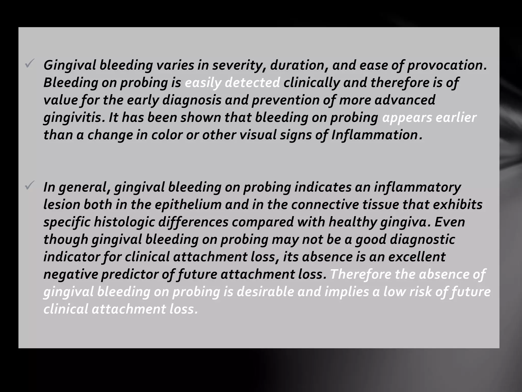 Clinical features and stages of gingivitis | PPTX