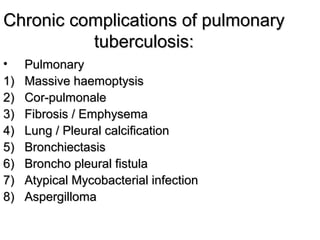Clinical features,diagnosis and treatment of tuberculosis | PPT