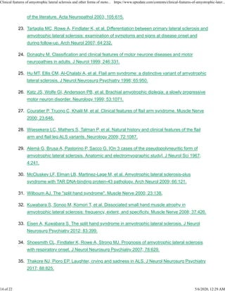 Clinical features of amyotrophic lateral sclerosis and other forms of ...