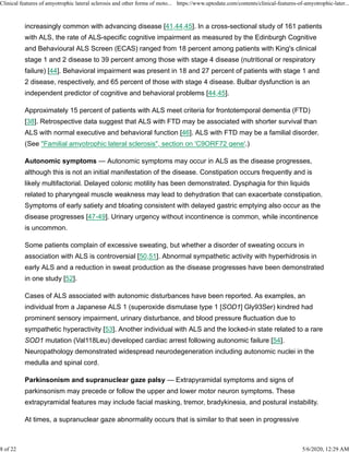 Clinical features of amyotrophic lateral sclerosis and other forms of motor neuron disease (1) | PDF