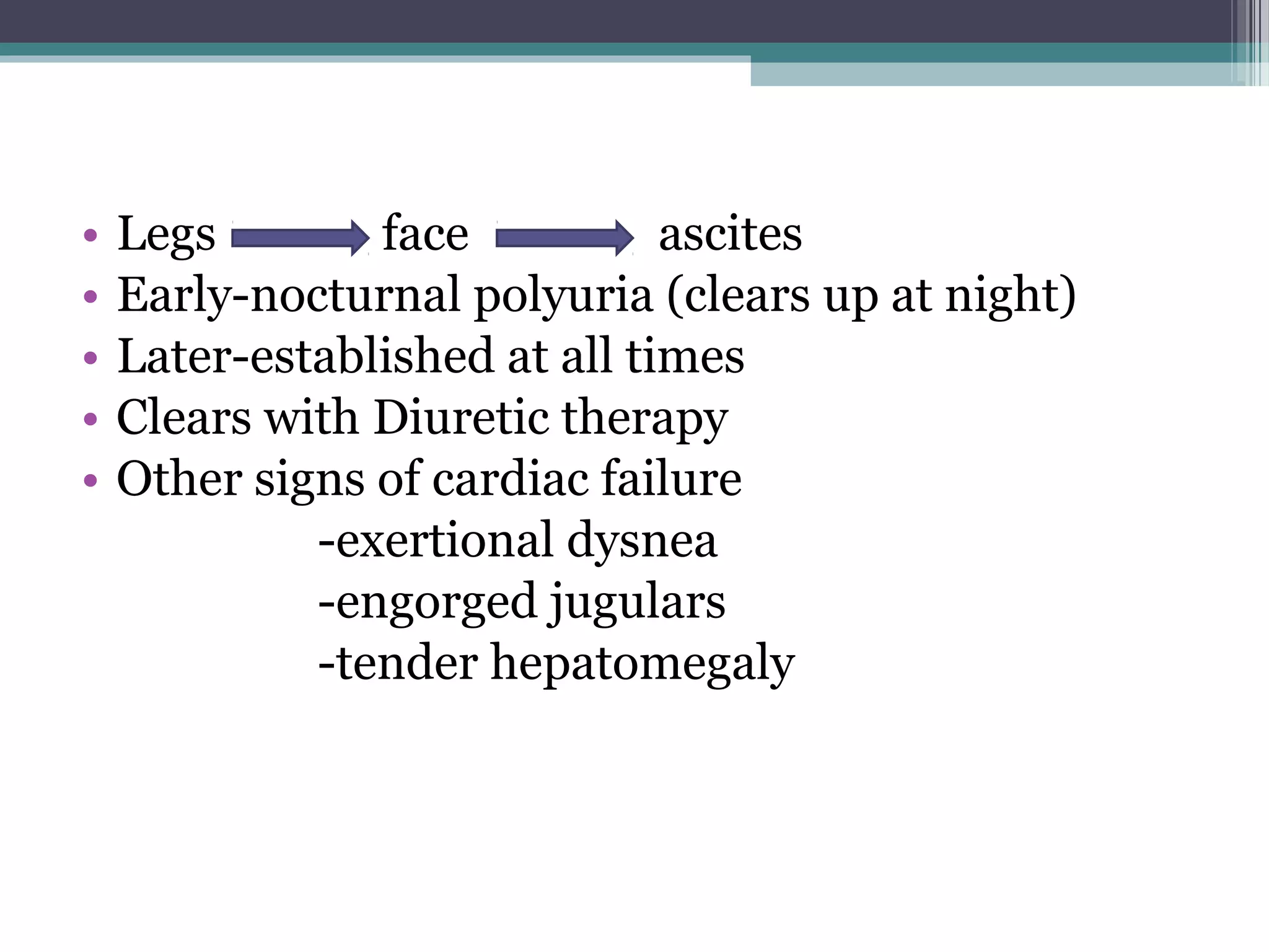 Clinical features of edema | PPT