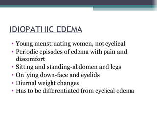 Clinical features of edema | PPT | Heart and Cardiovascular Diseases ...