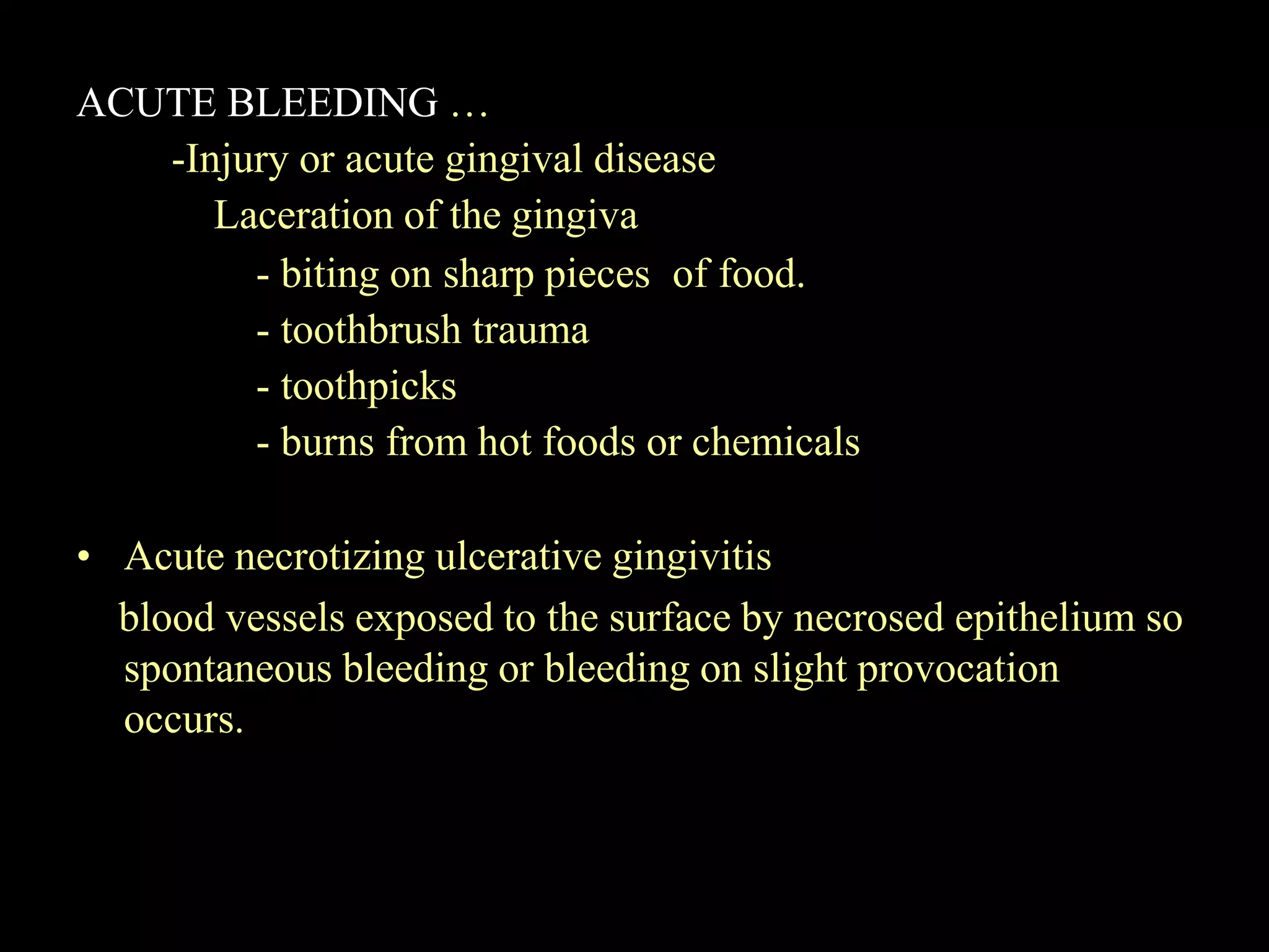 Clinical features of gingivitis | PPTX