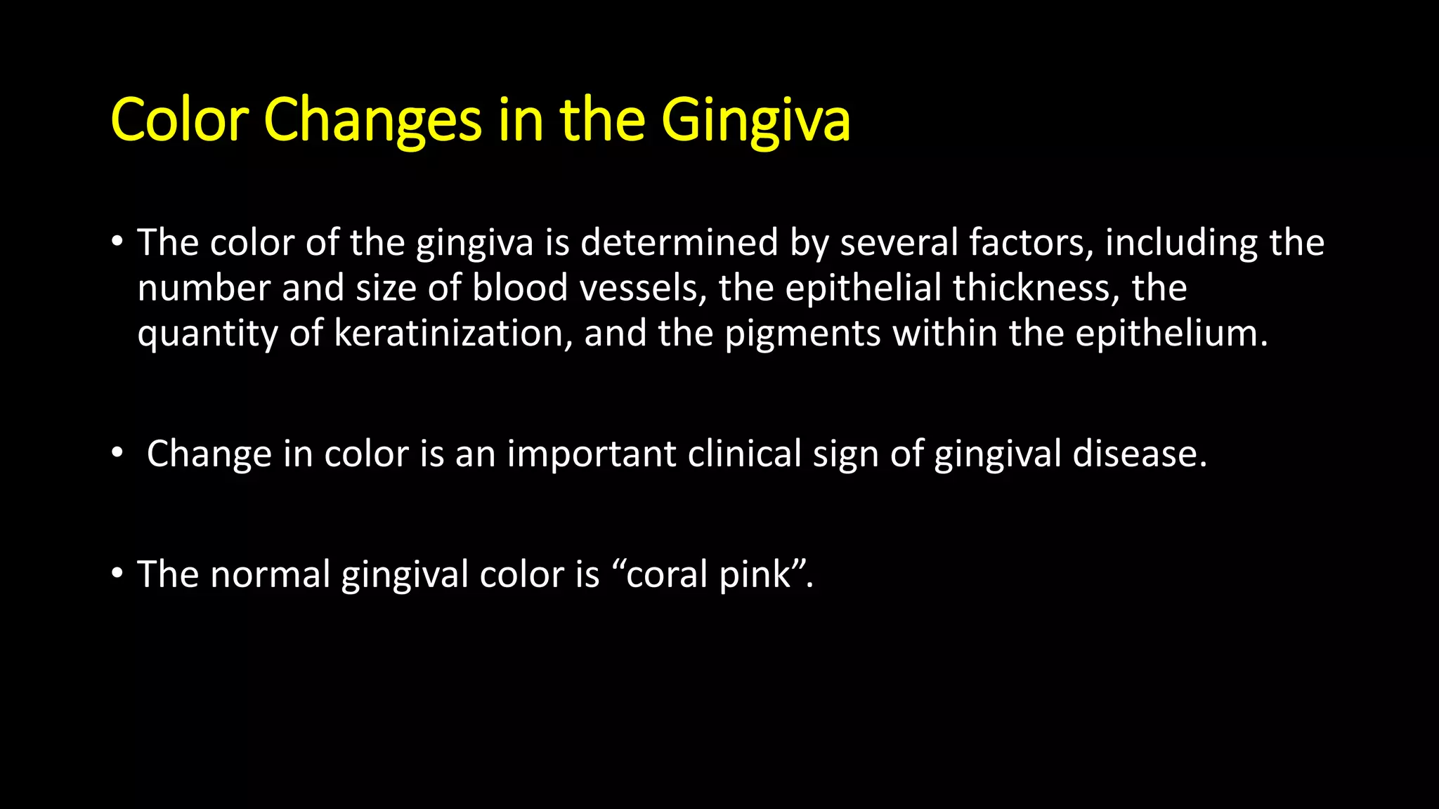 Clinical features of gingivitis | PPTX