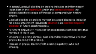 Clinical features of gingivitis | PPTX