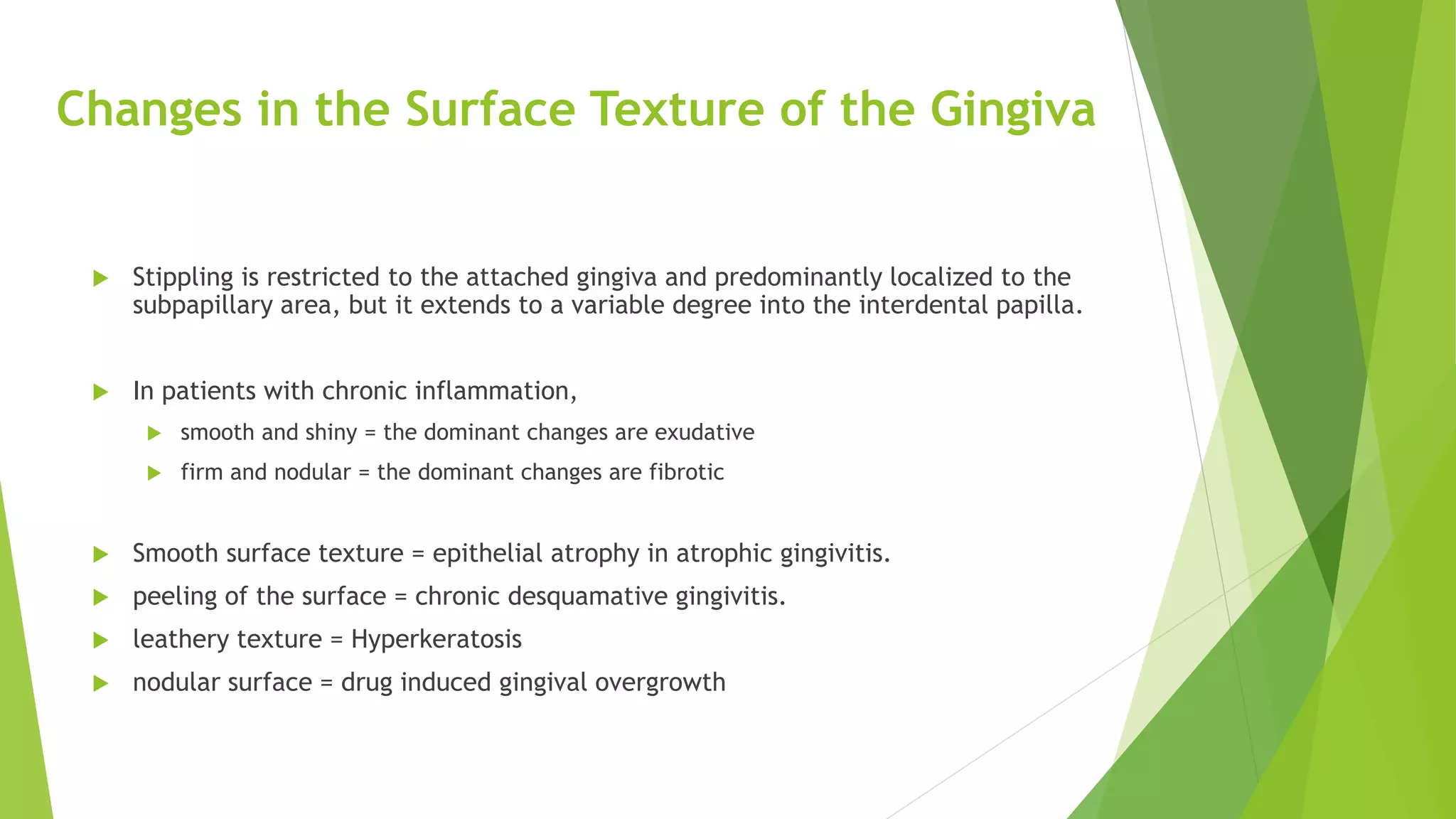 Clinical features of ginigvitis | PPTX