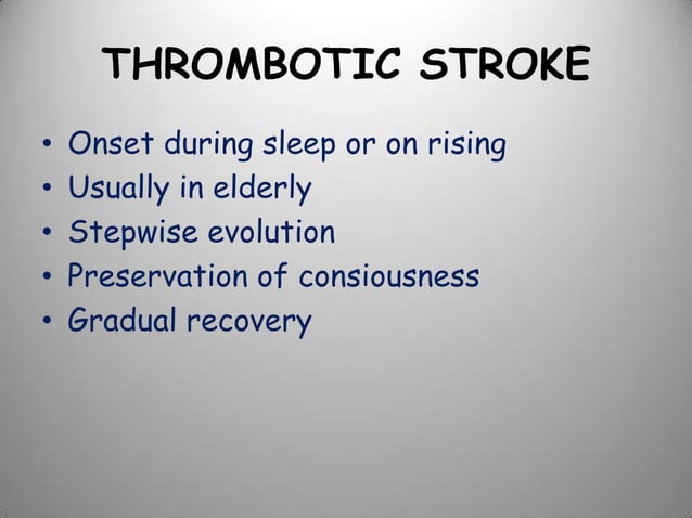 Clinical features of hemiplegia