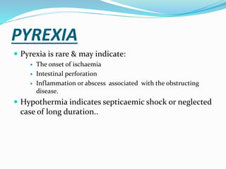 Clinical features of intestinal obstruction | PPTX | Digestive ...