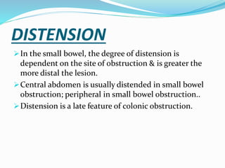 Clinical features of intestinal obstruction | PPTX | Digestive ...