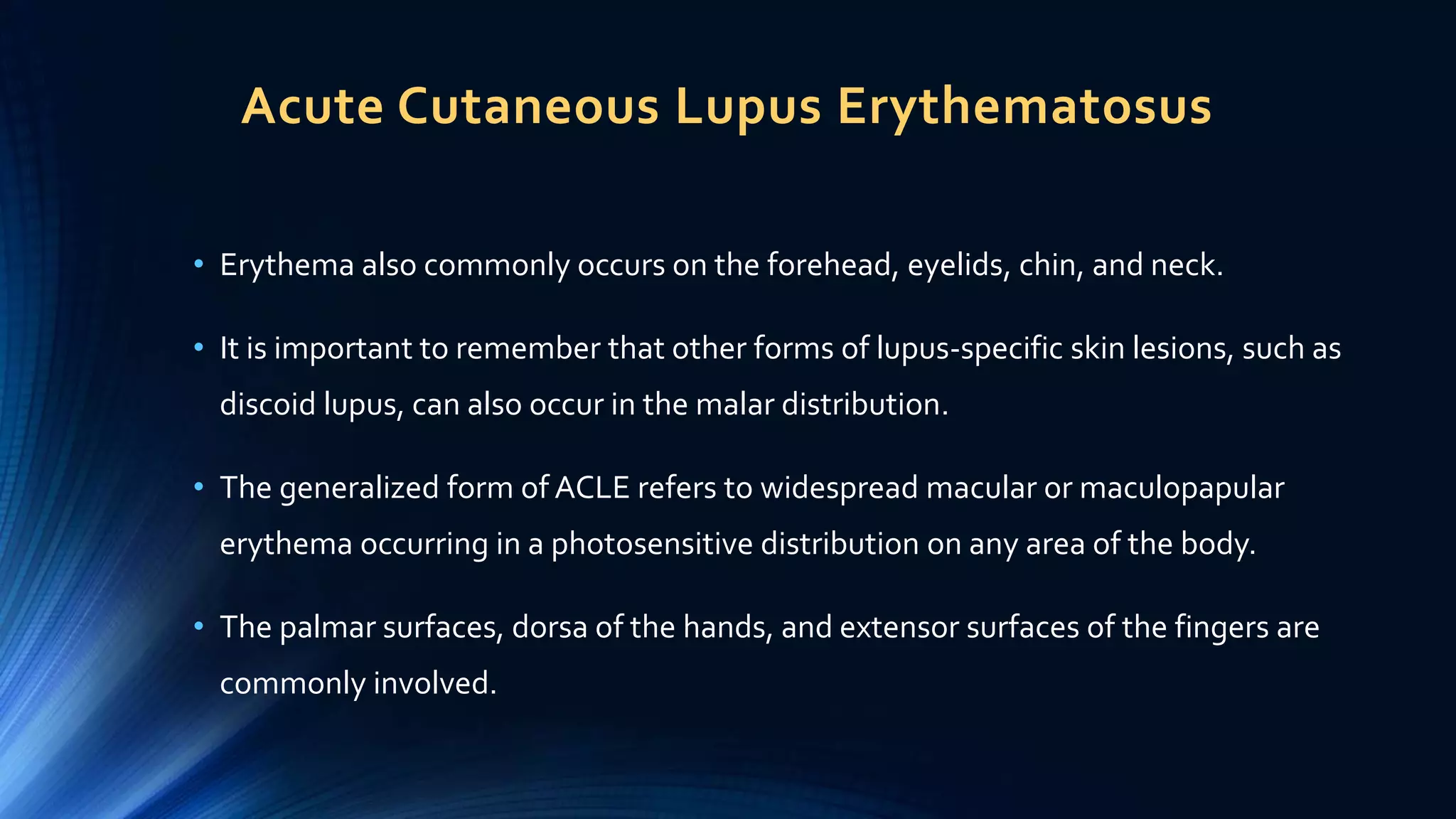 Clinical features of systemic lupus erythematosus | PPTX
