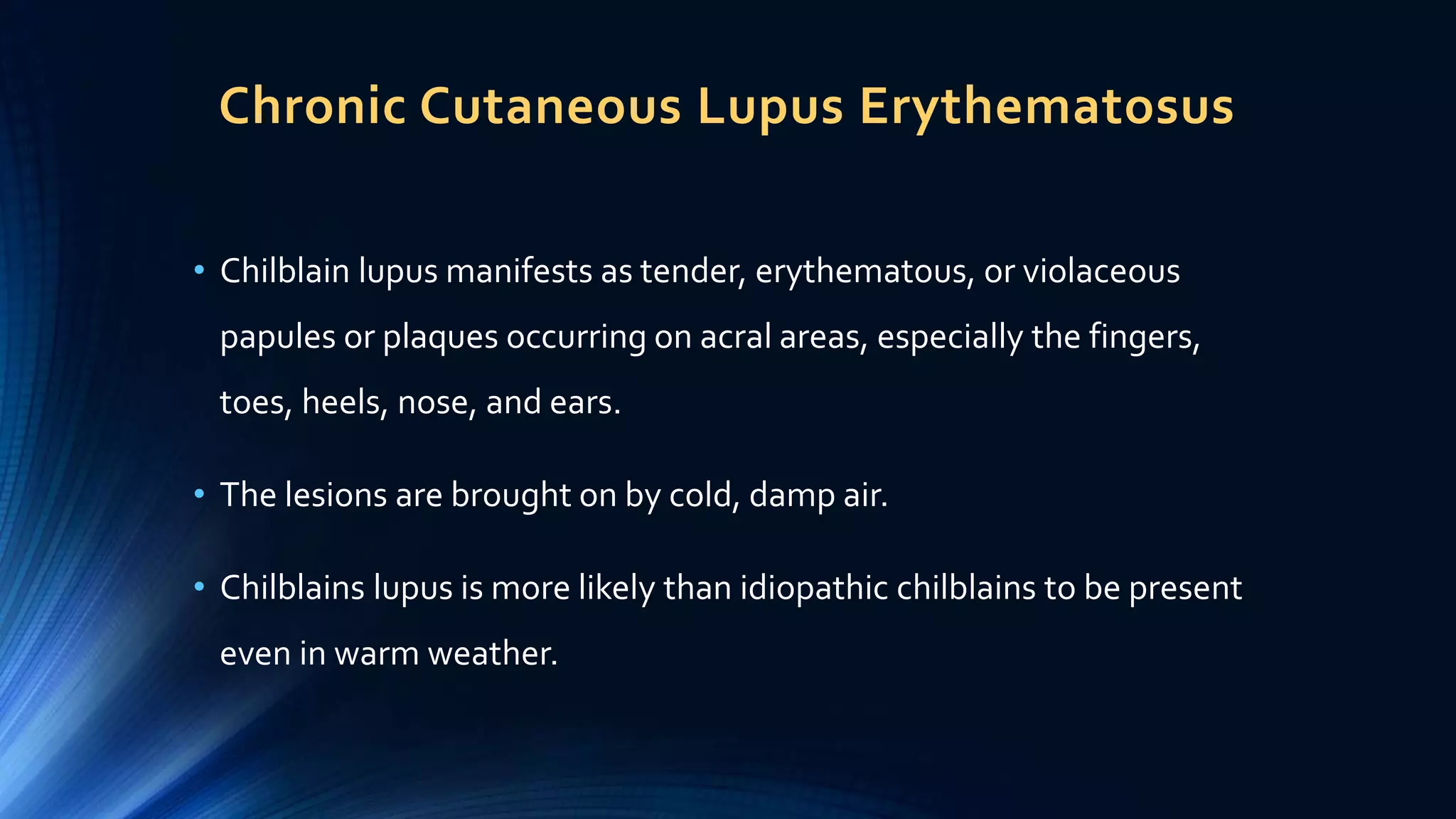 Clinical features of systemic lupus erythematosus | PPTX