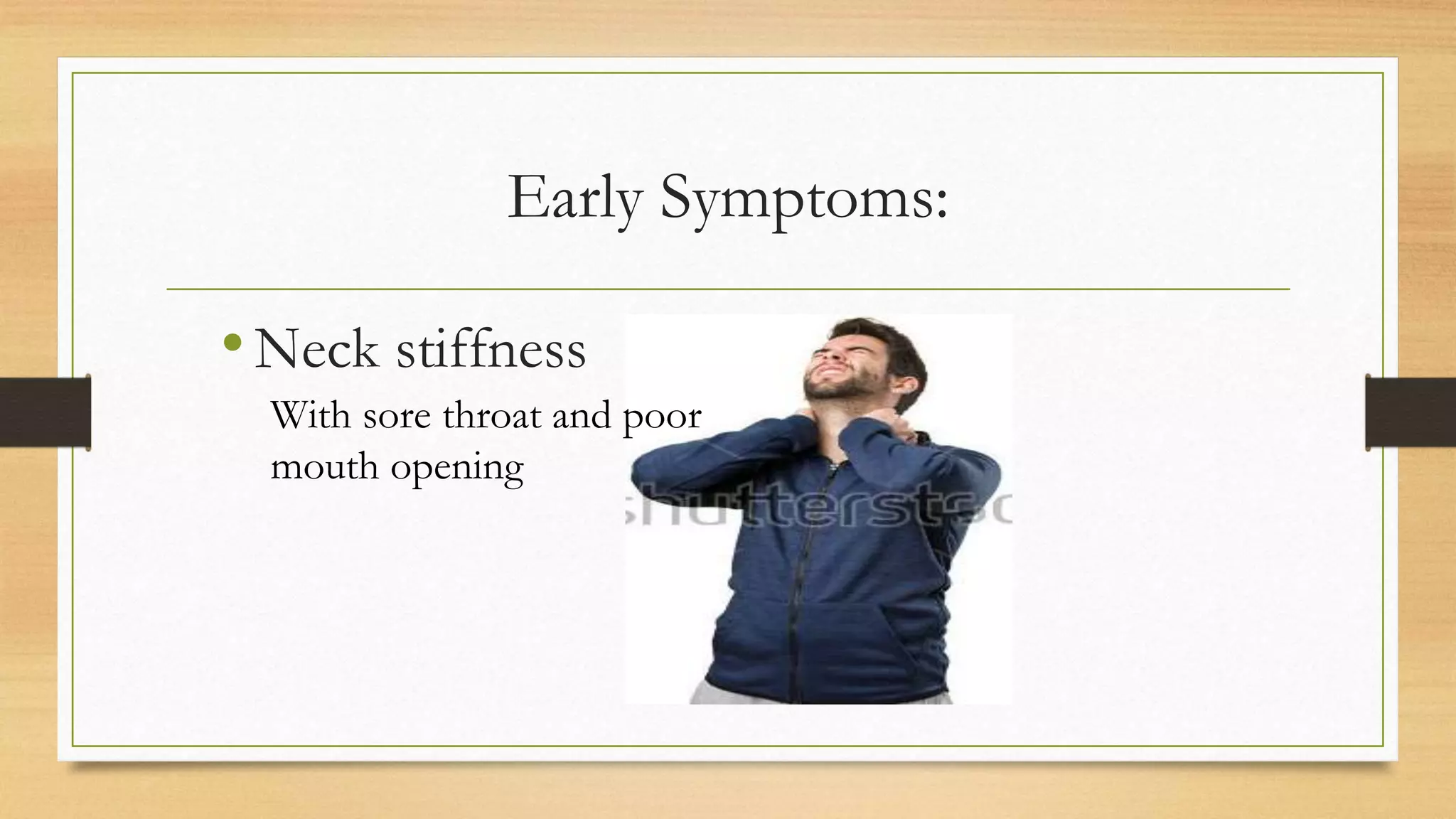 Clinical features of tetanus | PPTX