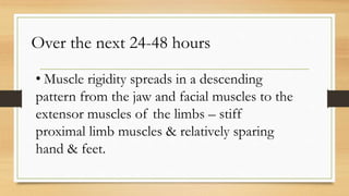 Clinical features of tetanus | PPTX