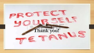 Clinical features of tetanus | PPTX