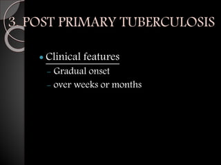 Clinical features investigation of pulmonary tb | PPT
