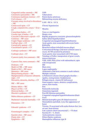 High yield points - mci screening test | PDF