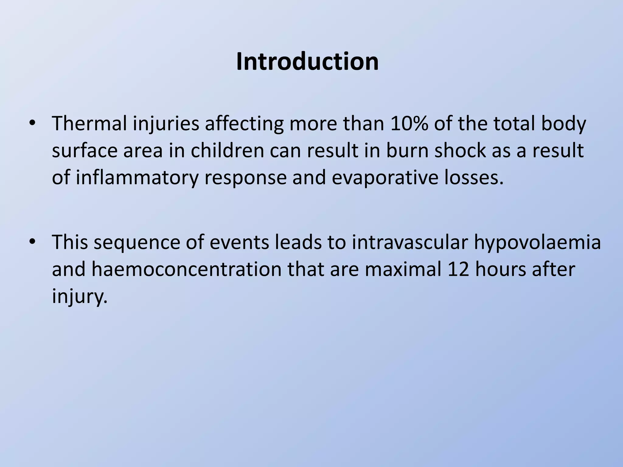 Clinical formula for management of pediatric scald burn | PPTX