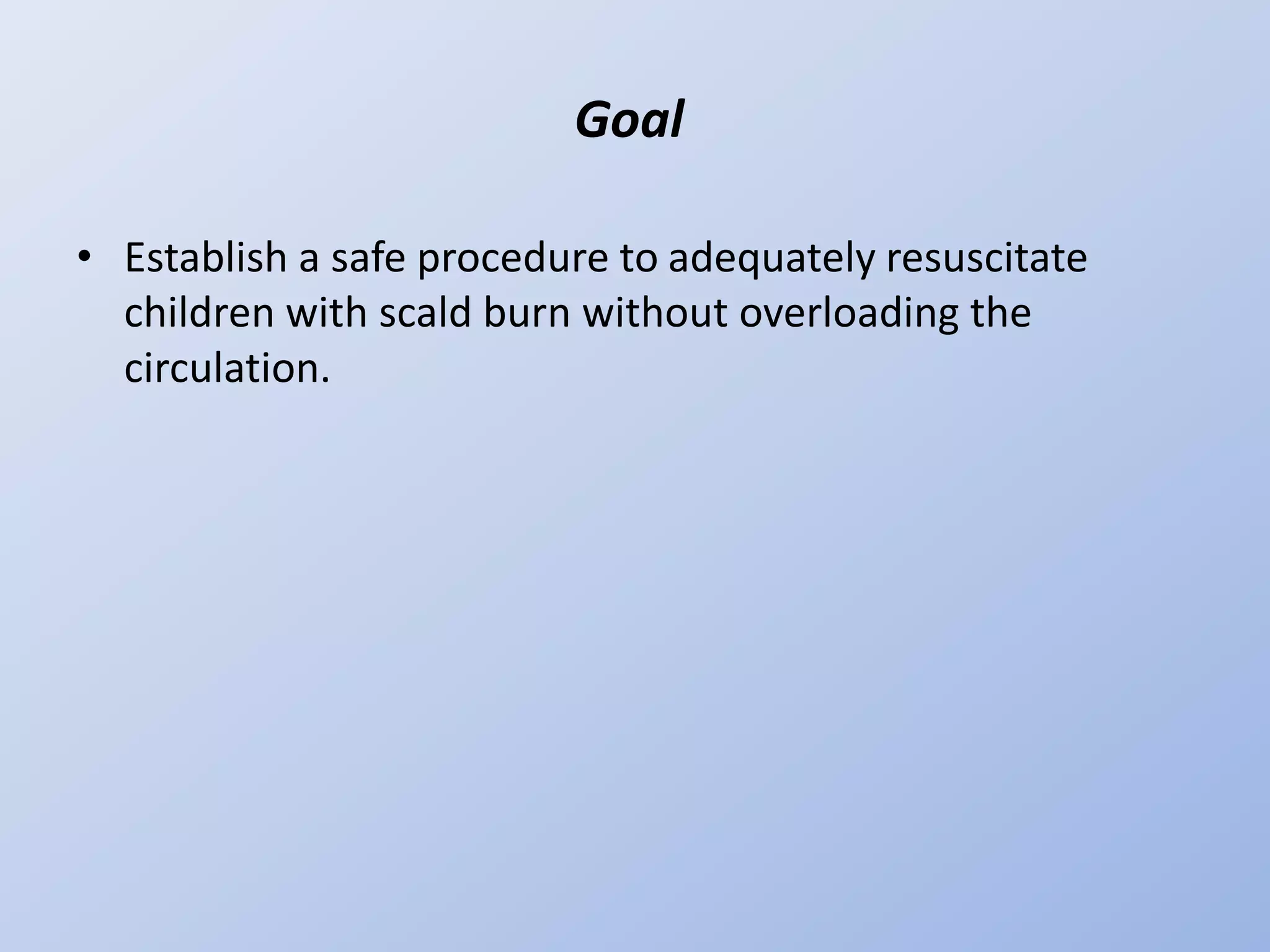Clinical formula for management of pediatric scald burn | PPT