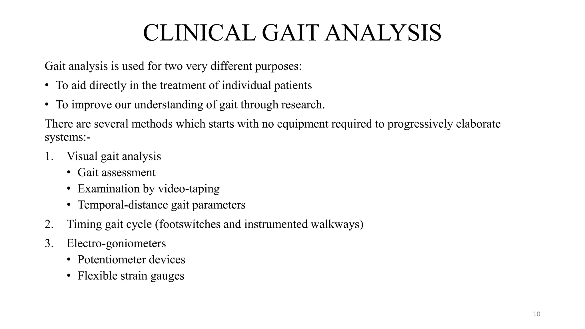 GAIT CYCLE & CLINICAL GAIT ANALYSIS | PDF