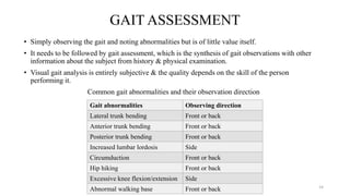 GAIT CYCLE & CLINICAL GAIT ANALYSIS | PDF