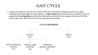 GAIT CYCLE & CLINICAL GAIT ANALYSIS | PDF