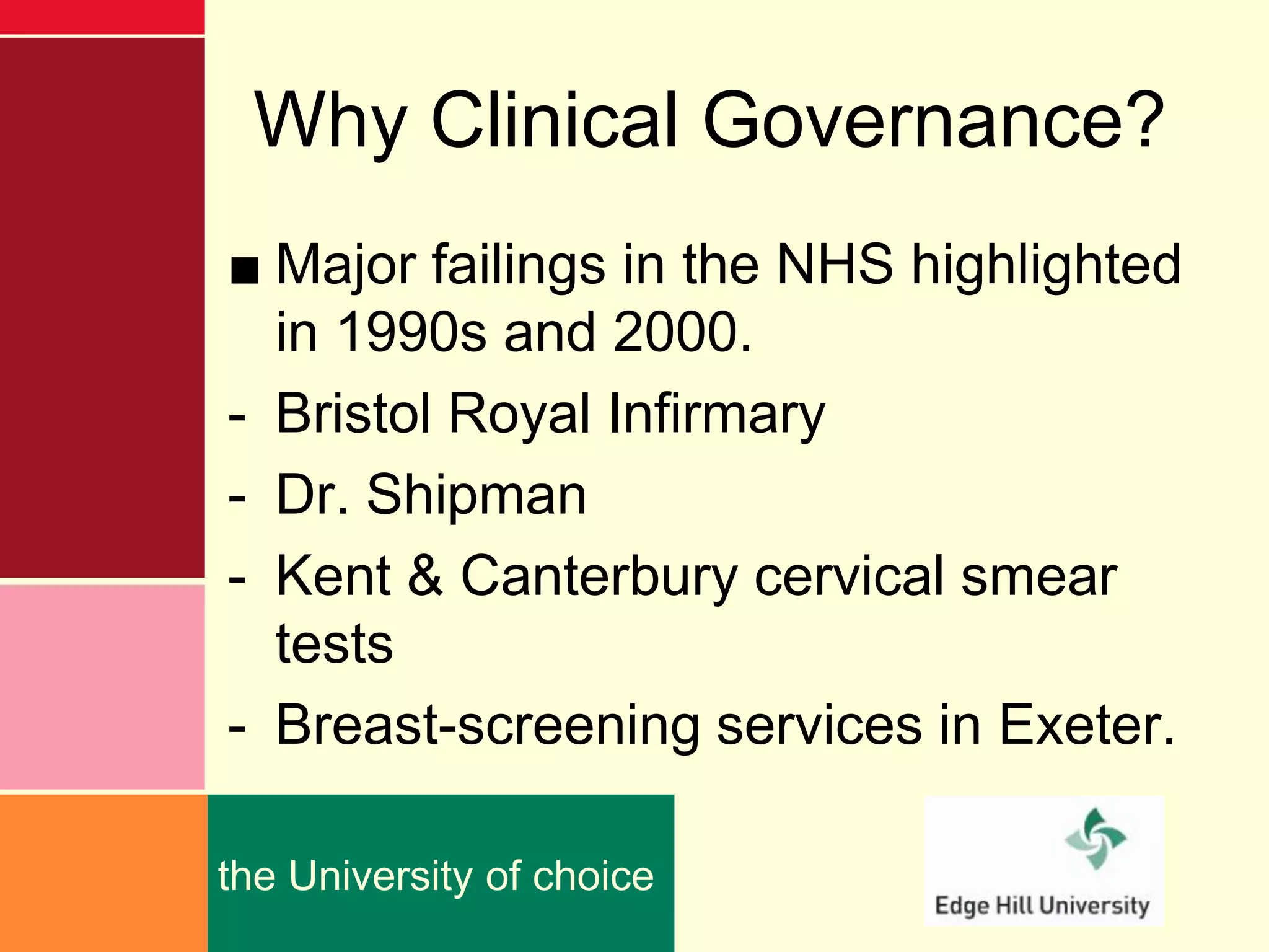 Clinical Governance | PPTX