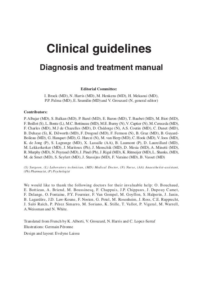 Clinical guideline