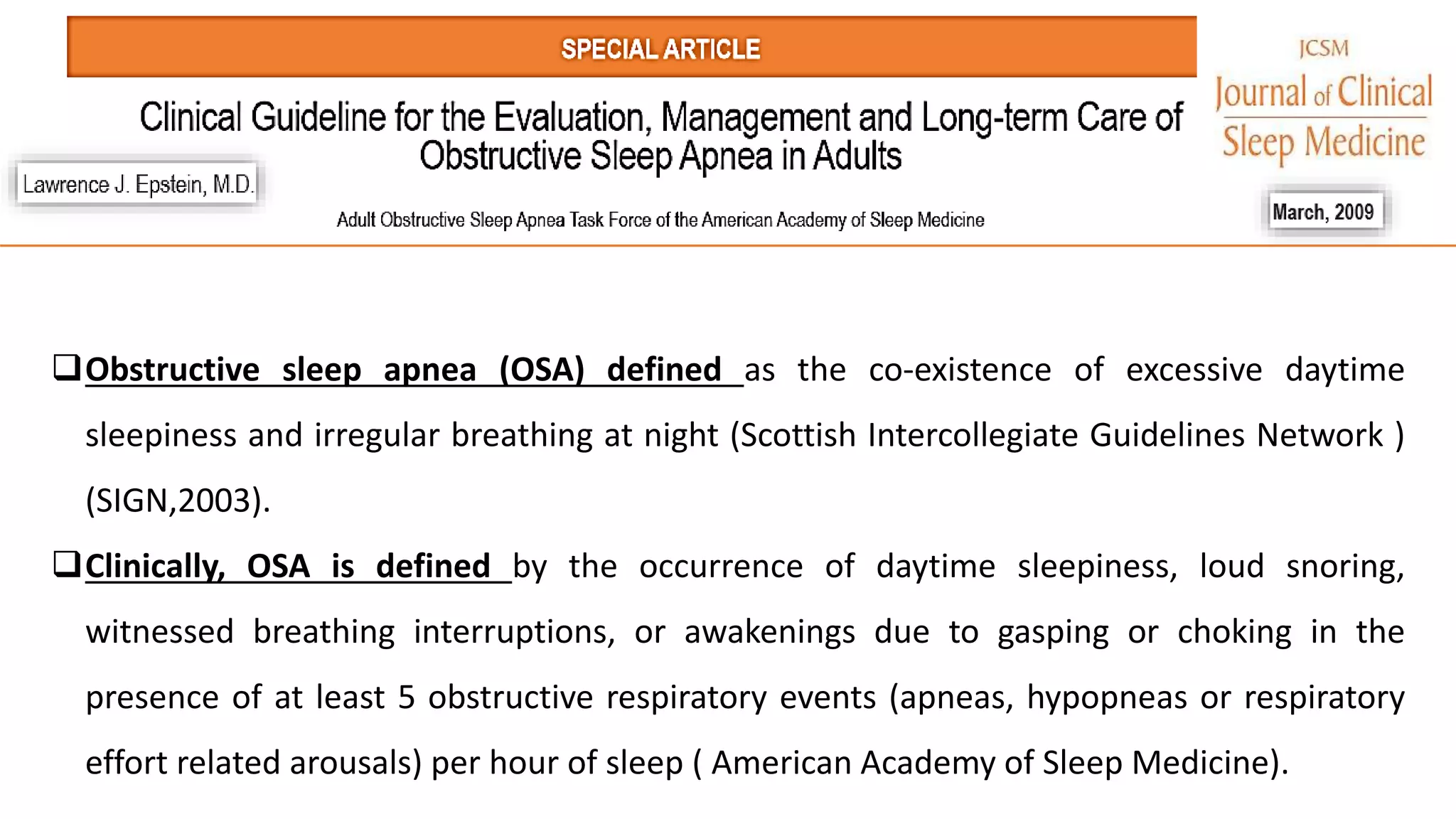 Clinical Guideline for the Evaluation, Management and Long-term Care of ...