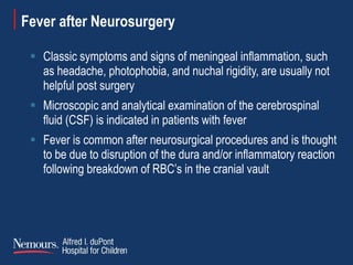 Clinical guidelines Fever in the Picu | PPTX
