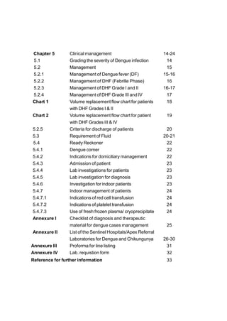 Clinical guidelines on Management of Dengue fever | PDF