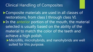Clinical Handling of Composites | PPTX