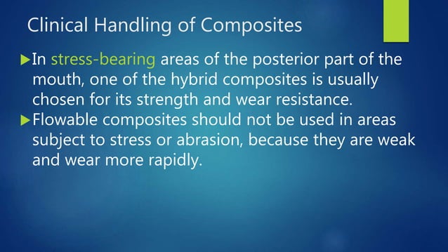 Clinical Handling of Composites | PPTX | Dental Health | Diseases and ...