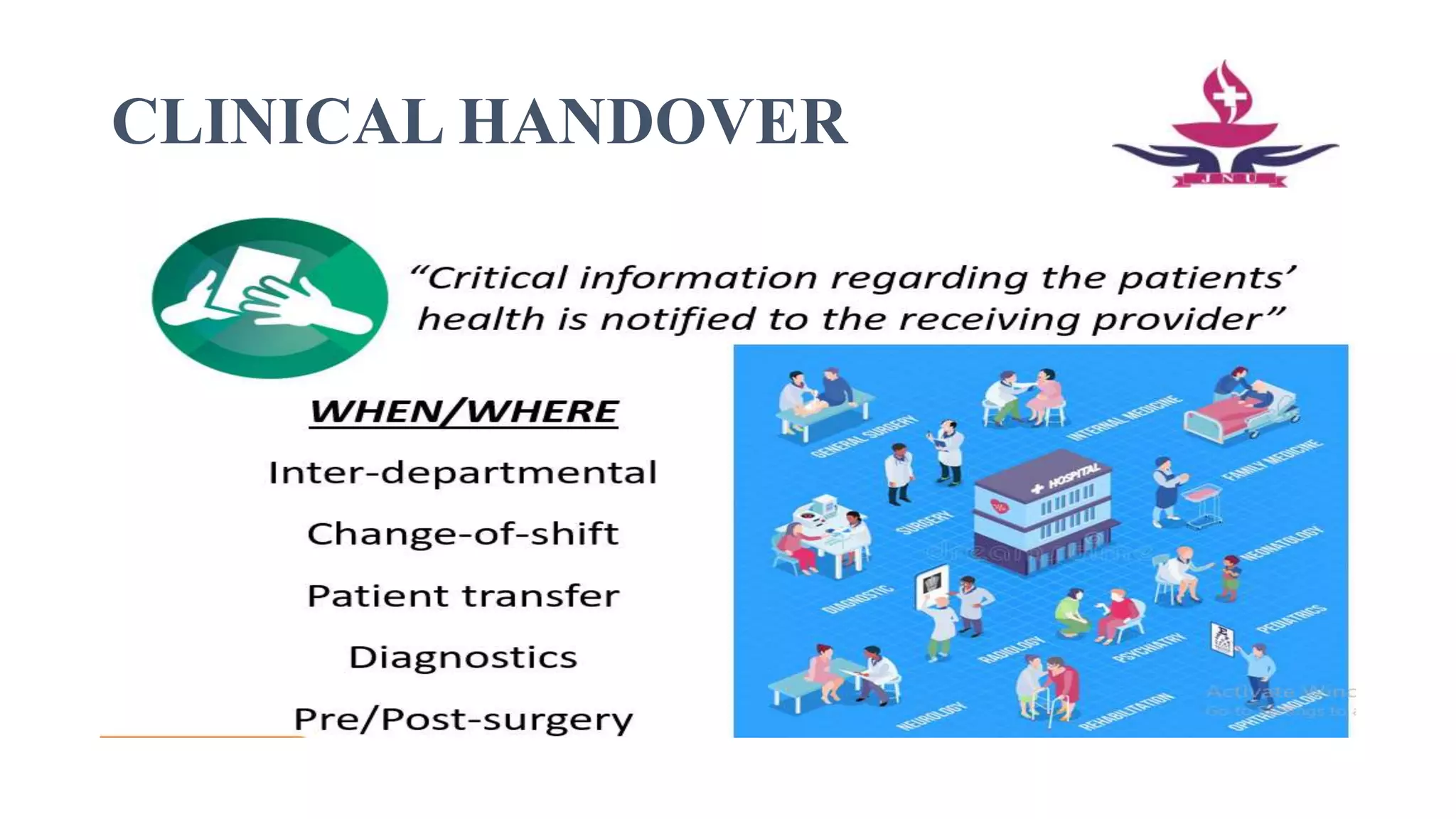 Clinical handover | PPTX