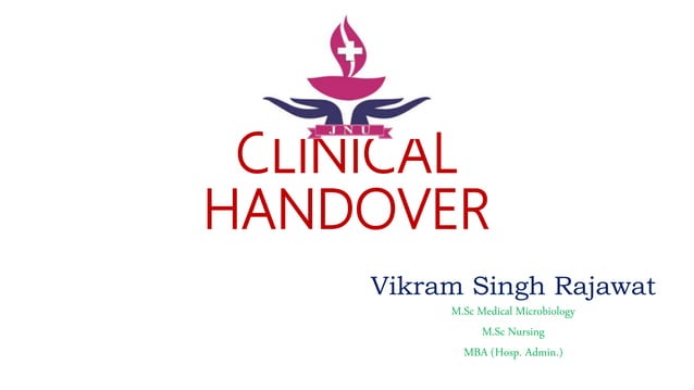 Clinical handover | PPTX