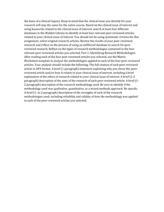 Clinical Health Issue Essay Example Paper.docx