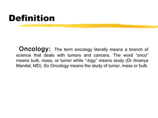 Oncology and Psycho-Oncology | PPT