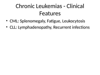 Thrombocytopenia, acute and chronic leukemias, bleeding and clotting ...