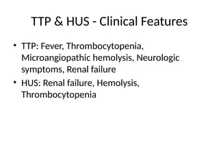 Thrombocytopenia, acute and chronic leukemias, bleeding and clotting ...