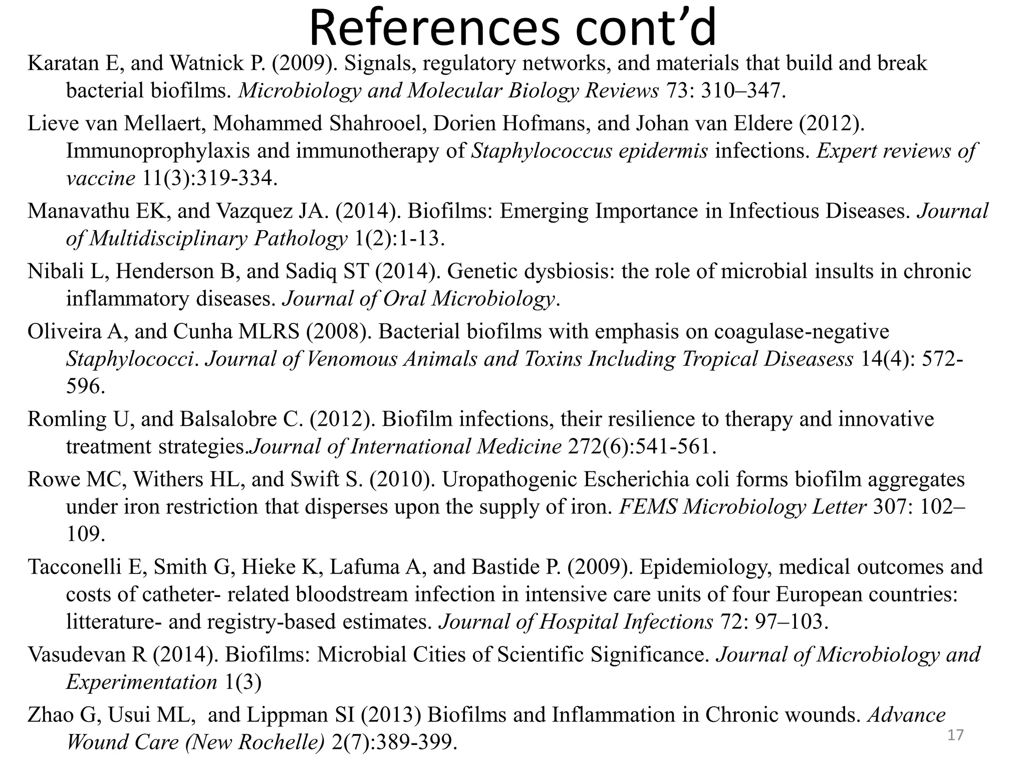 Clinical implications of bacterial biofilms | PPTX