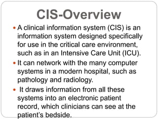 Clinical Information system | PPTX