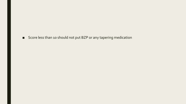 Clinical Institute Withdrawal Assessment of Alcohol Scale CIWA- Ar | PPTX