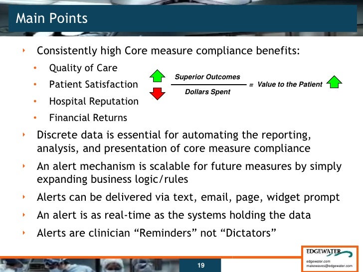 Clinical Intelligence Best Practices In Scip Compliance