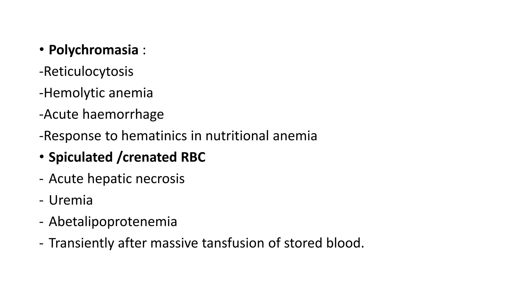 Clinical interpretation of cbc | PPTX