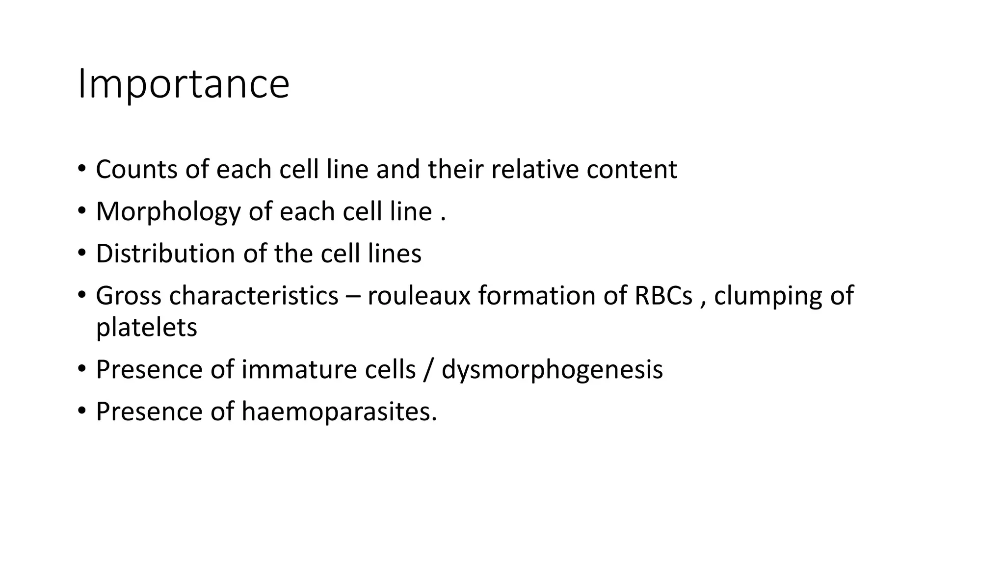 Clinical interpretation of cbc | PPTX