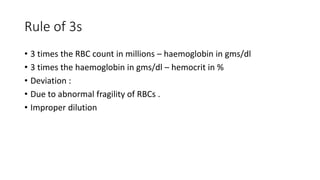 Clinical interpretation of cbc | PPTX
